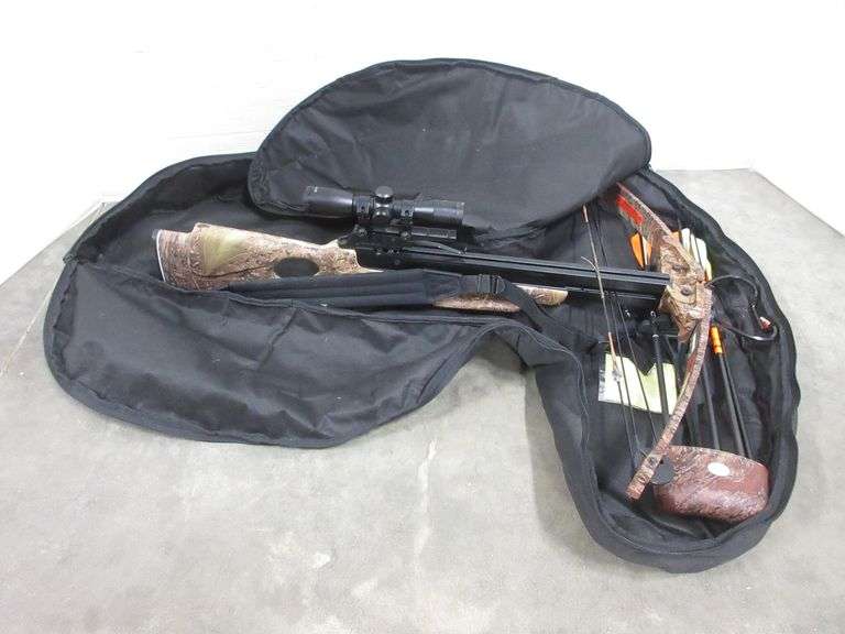 Blitz inferno crossbow with case, 30"W, great - Albrecht Auction Service