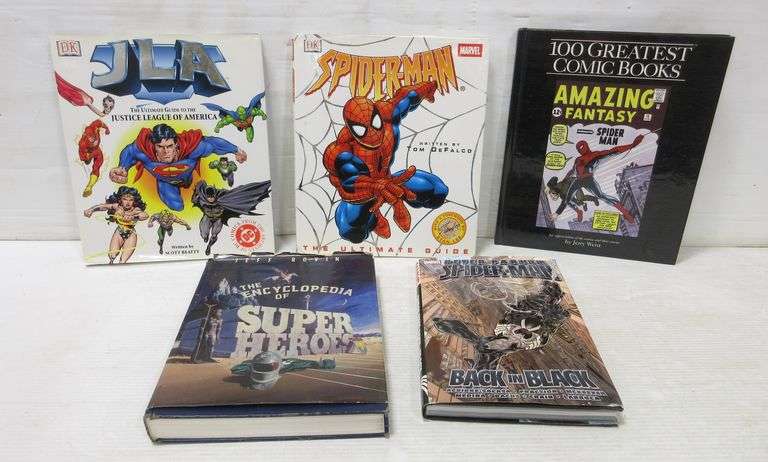 (5) Hardcover comic book reference manual and storybooks, include ...