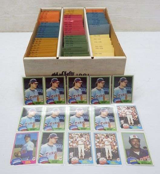 Box Of Old Baseball Cards, Box- 11 1 2