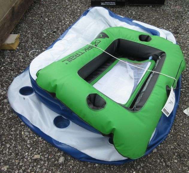 Mega chill 2 inflatable cooler, 48" x 38", holds up to 72 soda cans ...