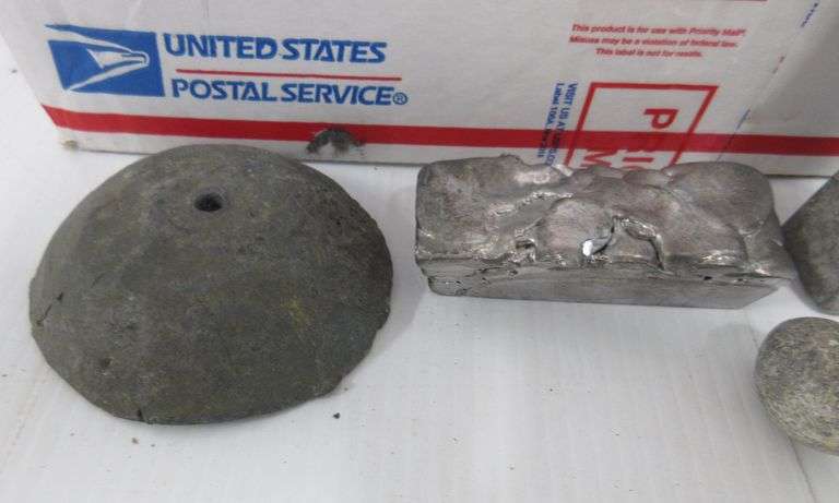 (30) Lead ingots, approx. 1 lb. each, some misc lead for melting, works ...
