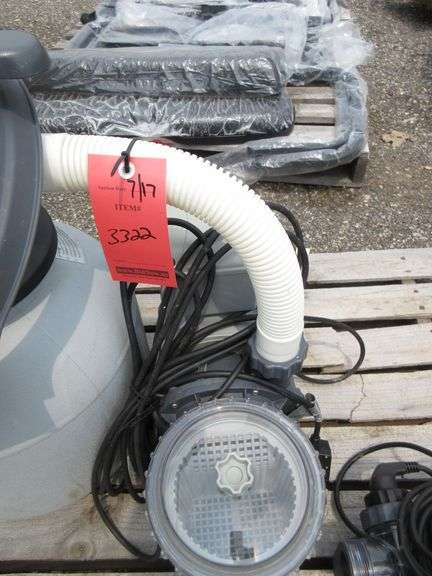 Intex sand filter and pump for above ground pool, model SF70110, 24" x ...