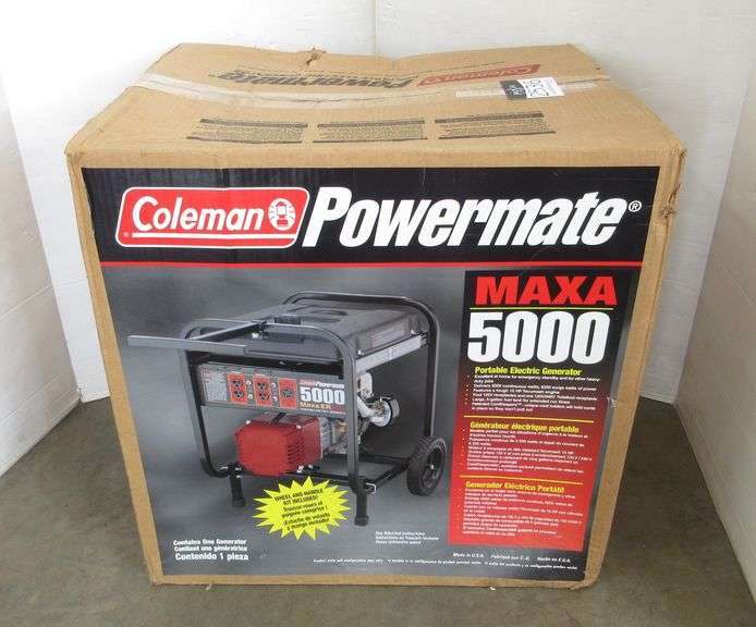 Coleman Powermate Maxa 5000 portable electric generator, NIB, excellent ...