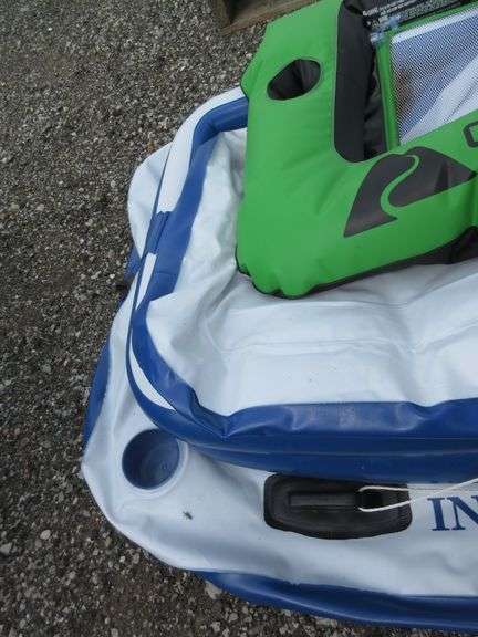 Mega chill 2 inflatable cooler, 48" x 38", holds up to 72 soda cans ...