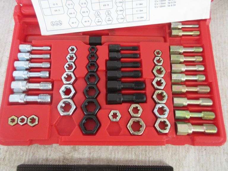 53-Piece Universal rethreading set, complete in case, good - Albrecht ...