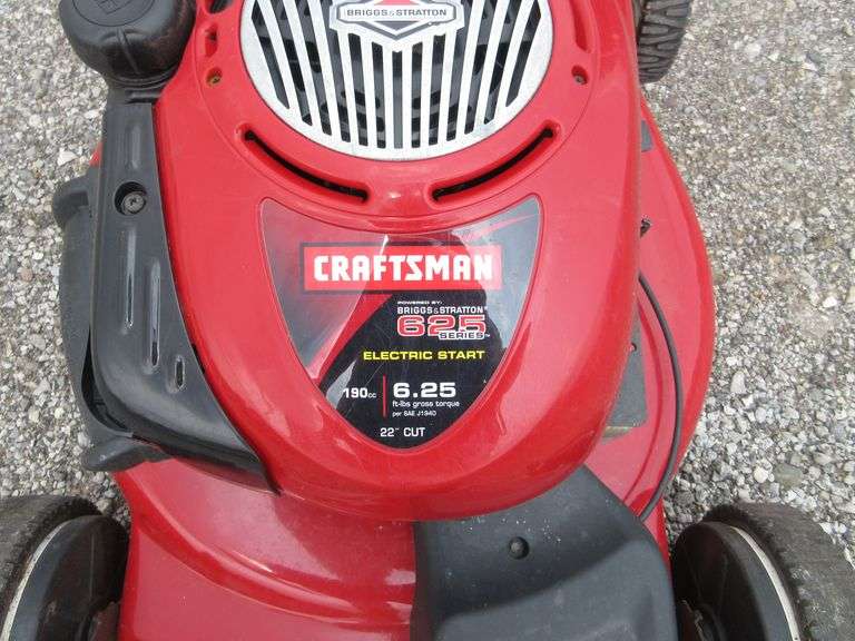 Craftsman 22" self propelled lawn mower 625 series, has an electric ...