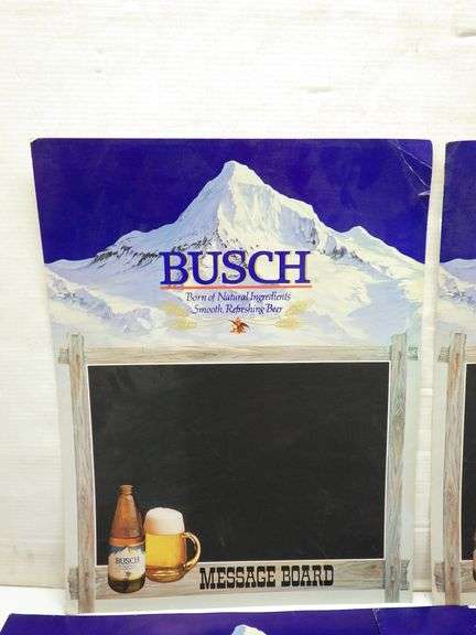 (4) Busch Ads Poster Board, 18" x 22", in good condition - Albrecht ...