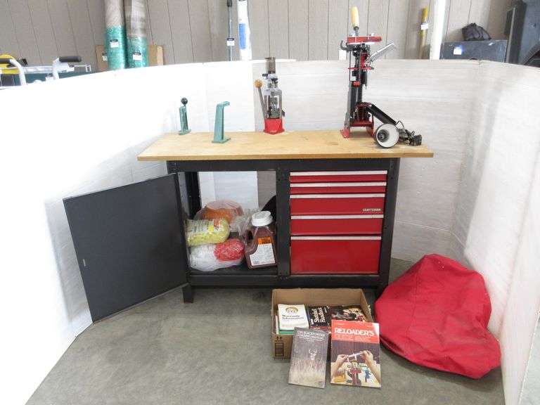 Reloading bench for shotgun, rifle, and pistol with 9000G 12-Gauge ...