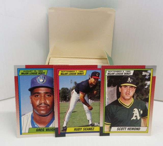 1989 Major League Debut baseball card factory set - Albrecht Auction ...