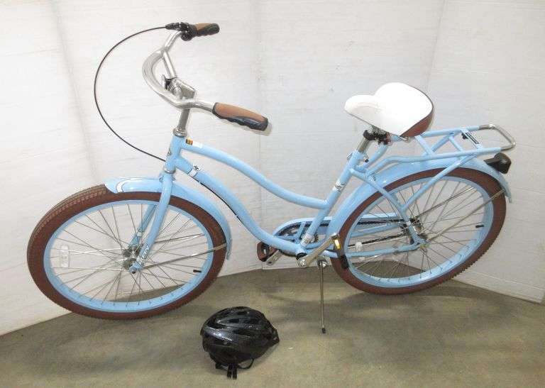 Huffy Regatta three-speed ladies bike with helmet, comfort seat, and ...