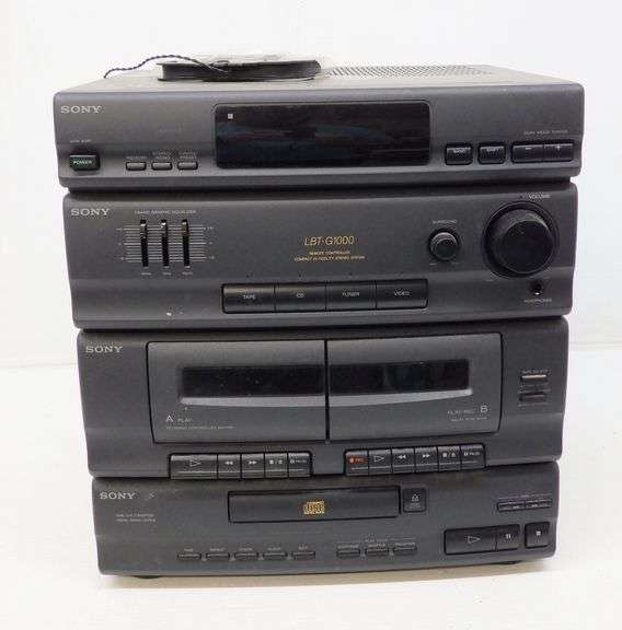 Sony LBT-G1000 remote control compact HI-Fidelity stereo system, 15"H, works, needs speakers, no ...