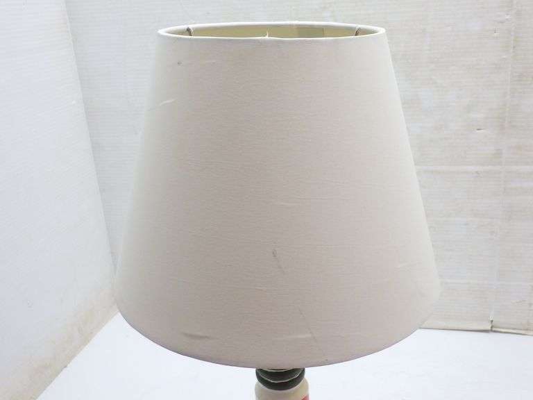AC Spark plug table lamp, 20"H, works - Albrecht Auction Service