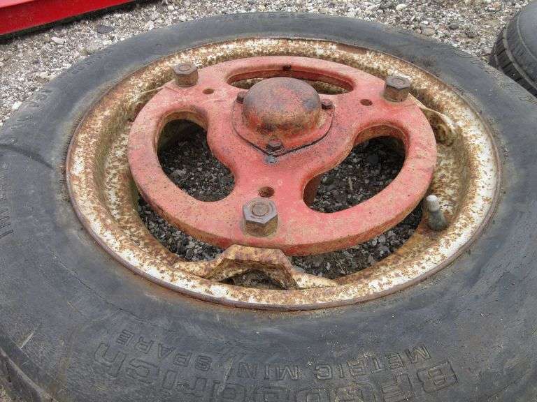 Set of Farmall tires for Farmall H, include bearing, tire, and rim ...