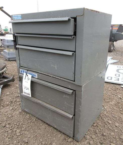 (2) Adrian steel 3-Drawer cabinets, 18" x 12" x 12"H - Albrecht Auction ...