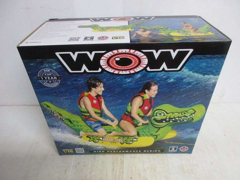 Wow Big Al Jr. 2-person inflatable towable, Model No. 20-1150, 105" x ...
