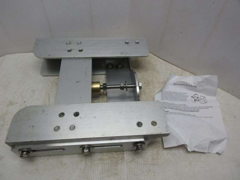 Adjustable aluminum boat transom, has 4" vertical adjustment and 4" set ...