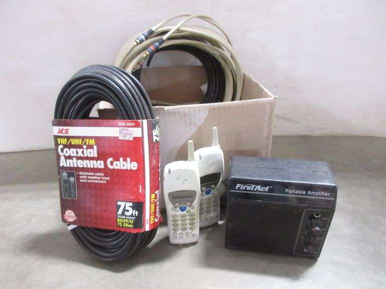 Assorted cables and electronics, some new - Albrecht Auction Service