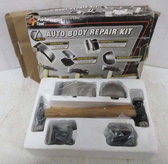Auto Body repair kit in box, good - Albrecht Auction Service