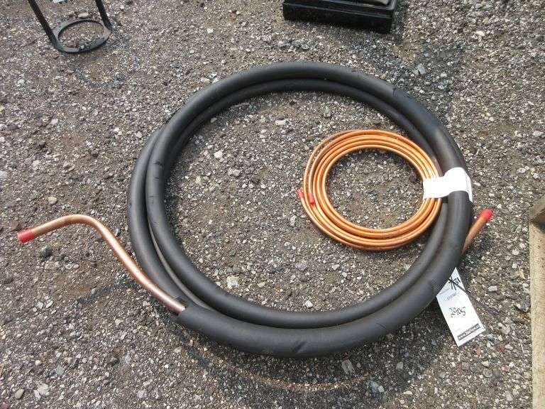 Air conditioning line set, 3/8" x 3/4" x 25'L - Albrecht Auction Service