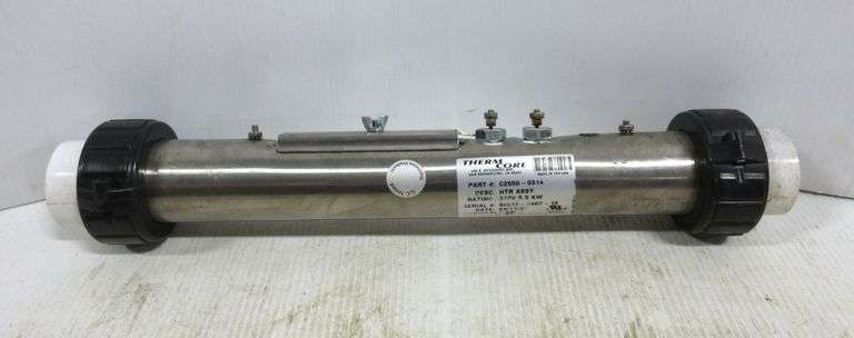 Inline jacuzzi 1 1/2" water heater, good - Albrecht Auction Service