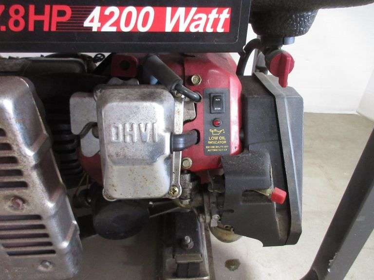 Sears-Craftsman 4200W portable generator, 7.8 HP, 24"W x 15"D x 20"H ...