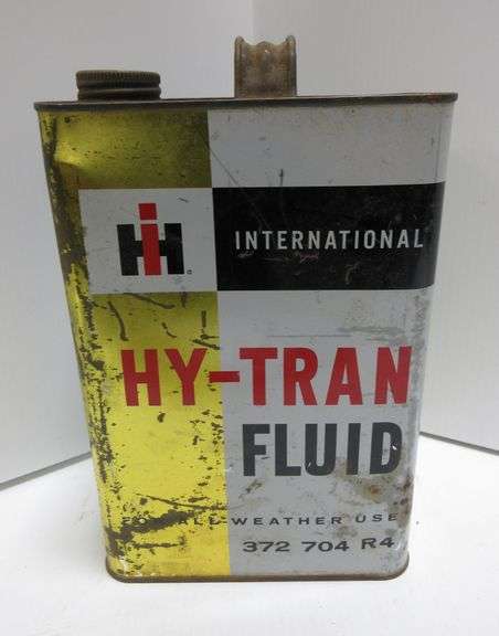 Tin 1-gallon can of IH International Hy-Tran Fluid, some minor rust ...