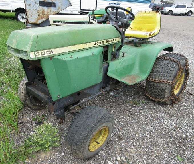 John Deere 400 lawn tractor, for parts or repair, untested, as is ...