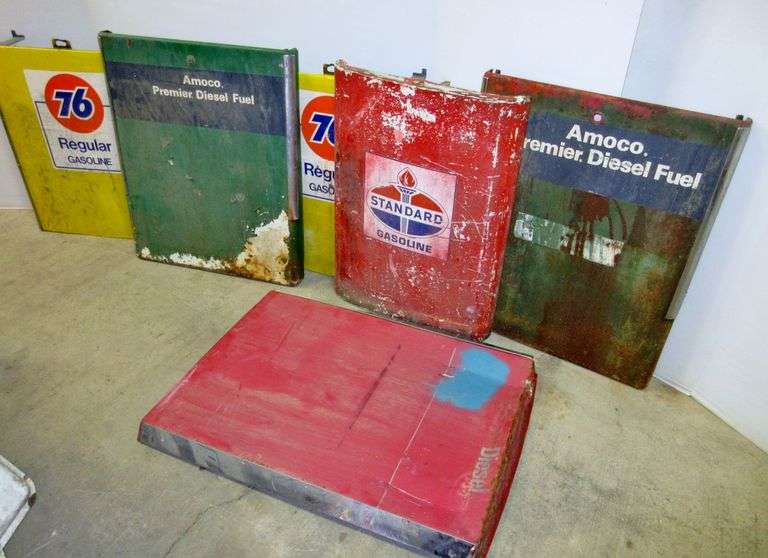 (6) Gas Pump Front Panels - Albrecht Auction Service