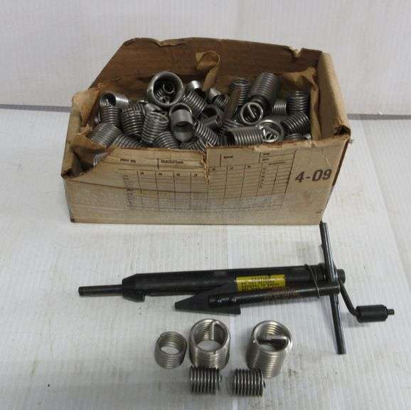 Box of Helicoil thread repair inserts, with installation tools and ...