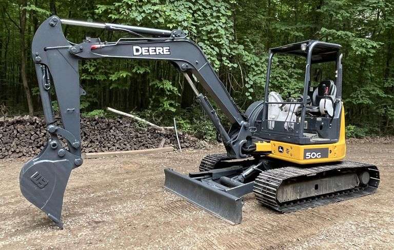 2015 John Deere 50G Excavator, (1200 Hours), New Steel Triple Grouser ...