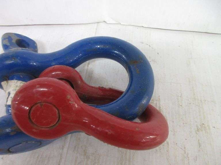 (2) Shackles/Clevises: Campbell- 8.5-Ton, and Crosby- 4.75-Ton, like new - Albrecht Auction Service