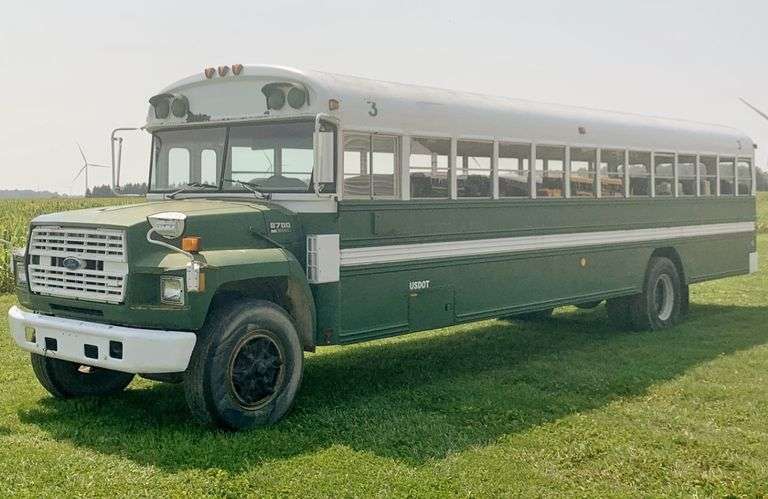 1992 Ford Bus, 71-Passenger with 12 Seats per Side, (119,400 Miles), 7. ...