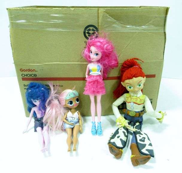 Over (20) Assorted dolls and clothes, many different sizes, in used ...