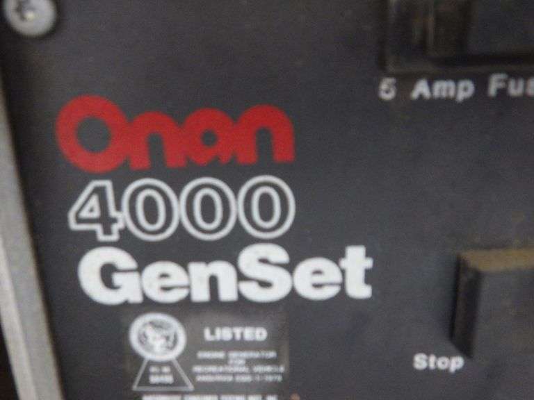 Onan 4000W gas RV generator, emerald plus series, manual, mufflers ...