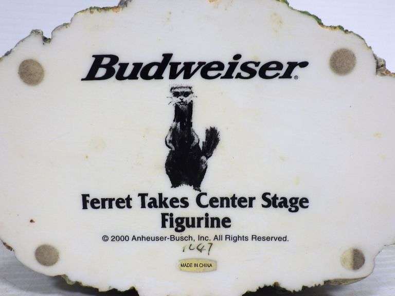 The Budweiser Lizards, Ferret Takes Center Stage Figurine, 4 3/4"H, in ...