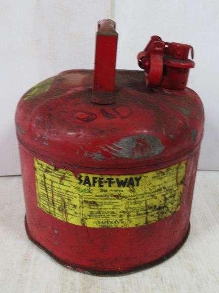 Safe-T-Way, 4-Gallon Fuel Can - Albrecht Auction Service