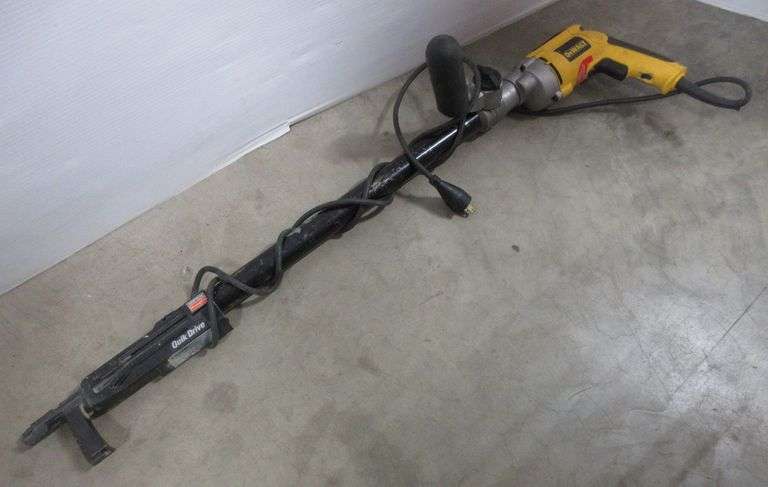 DeWALT deck gun, DW276 screw gun, quick drive attachment, works well ...