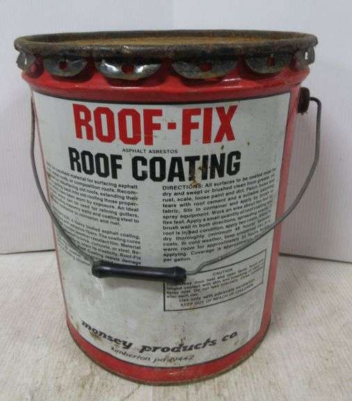 5-Gallon bucket of roof coating, thin viscosity, not thick like roof ...