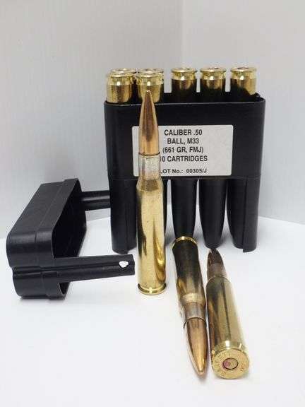 (10) Rounds of Barrett Firearms .50 Caliber BMG Ammo, This is Probably ...