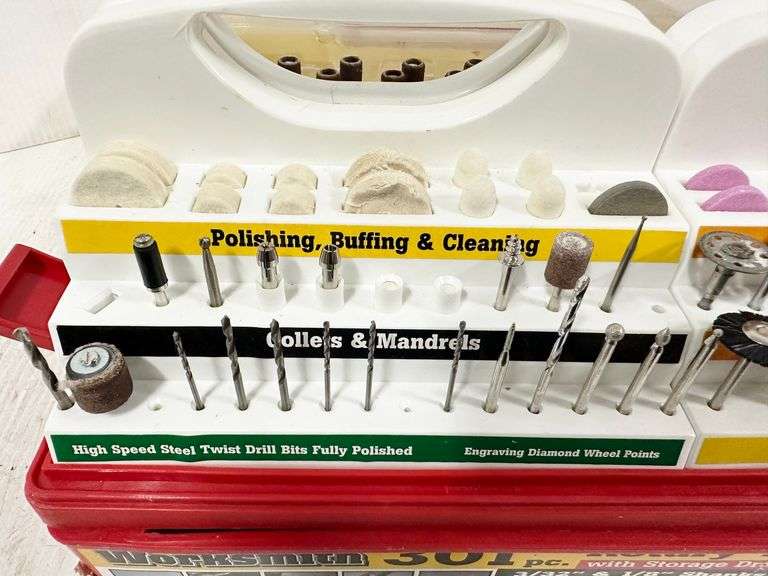 Large worksmith rotary tool accessory set - Albrecht Auction Service