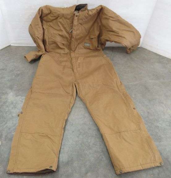C.E Schmidt workwear brown duck insulated coveralls, size XL short ...