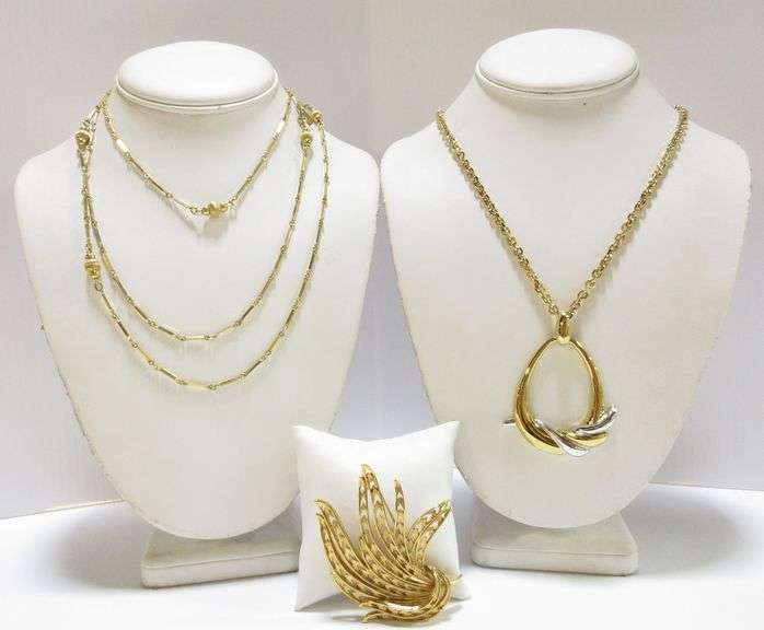 (3) Pieces of monel jewelry, very nice; Except where specifically noted ...