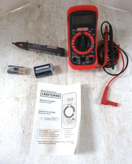 Craftsman multimeter with voltage detector, No. 842140-82174, new ...