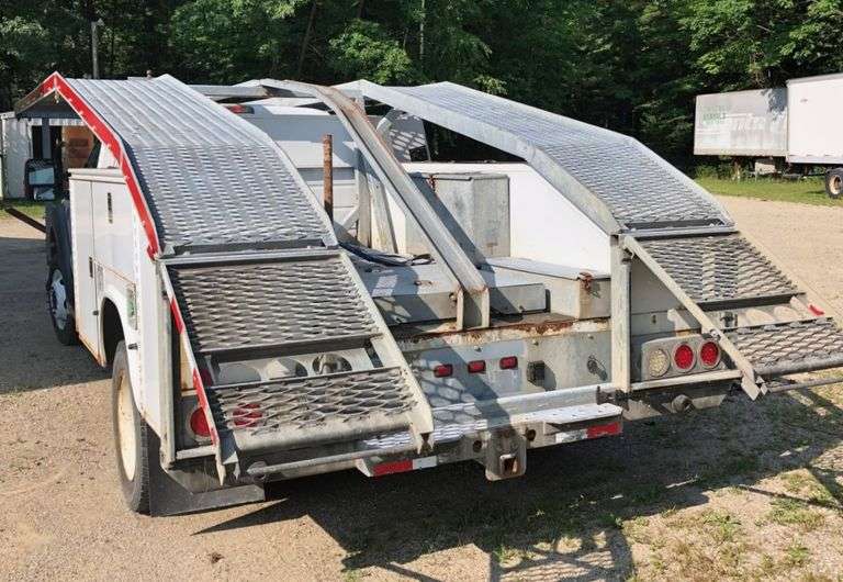 Galvanized Metal Ramp System Removed from a 2011 Ford F-550, 25 Lineal ...