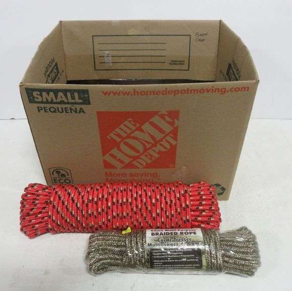 Ropes, includes: (2) Diamond braided poly, 3/8" x 100'; (2) Camo, 3/8 ...