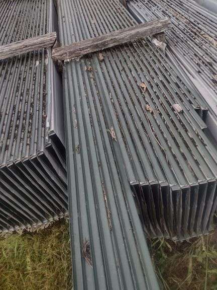 Bundle #3 of standing seam metal roofing, interlocking sheets with no ...