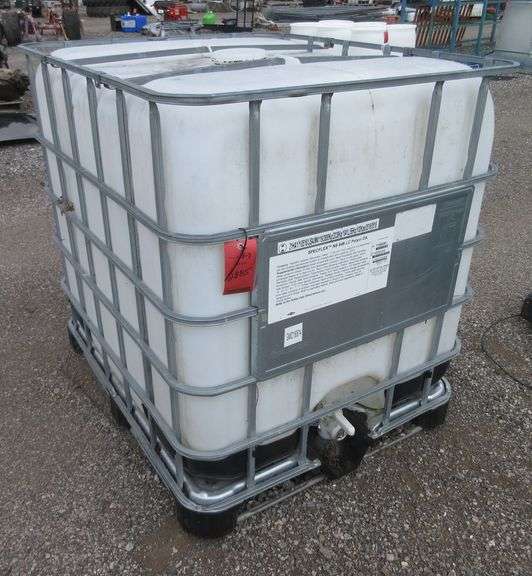 275-Gallon IBC tote, not for potable water, had chemicals in it ...