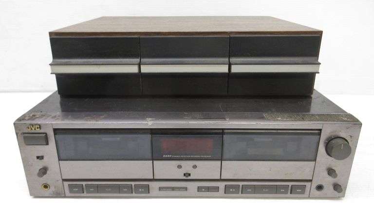 Dual JVC cassette player, auto reverse/record with cassette case ...