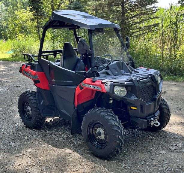 2018 Polaris Ace 500, (200 Miles), Hard Doors, Front Windshield, Roof ...