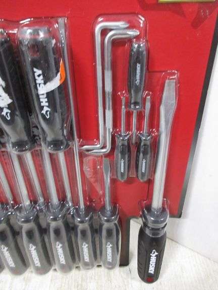 Husky 22-piece magnetic screwdriver set, magnetic tip, soft grip ...
